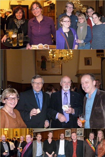 OOK OP DE RECEPTIE IN HET STADHUIS, DIE VAN HET GEMEENTEBESTUUR ...
