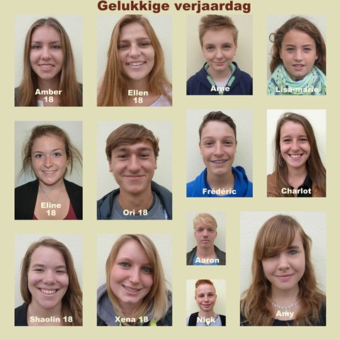 LEERLINGEN JARIG TUSSEN 25/01EN 31/01: GELUKKIGE VERJAARDAG – Maerlantkrant