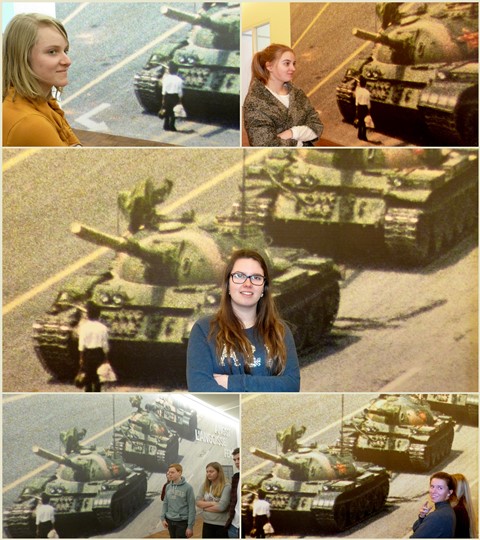 Peking 4/5 juni 1989: het Tienanmen-protest neergeslagen. Een ...