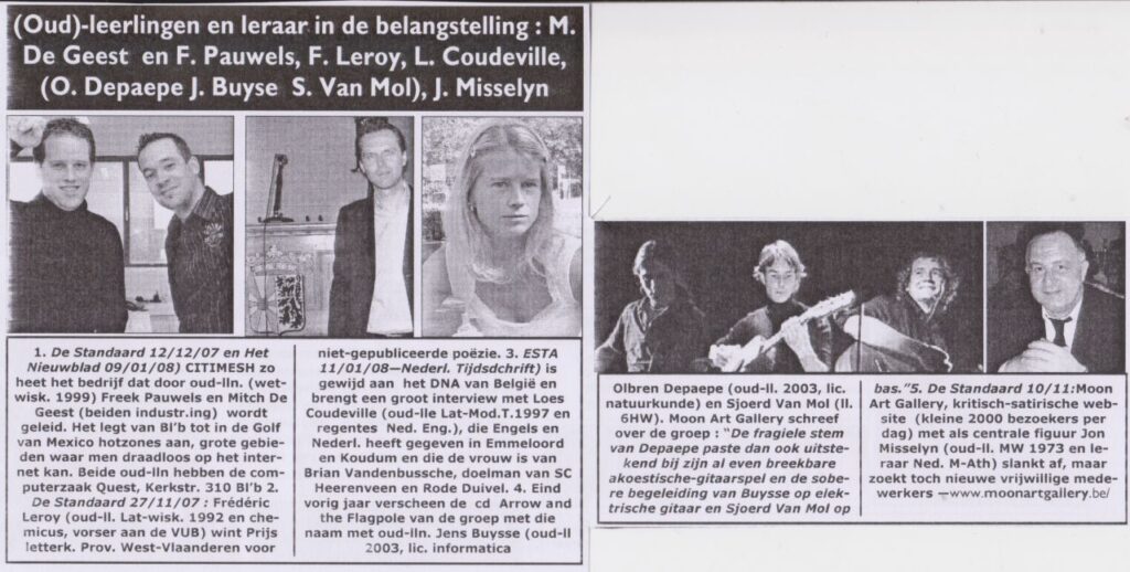 Maerlantkrant 15j. geleden: Oud-leerlingen en oud-leraar in de ...