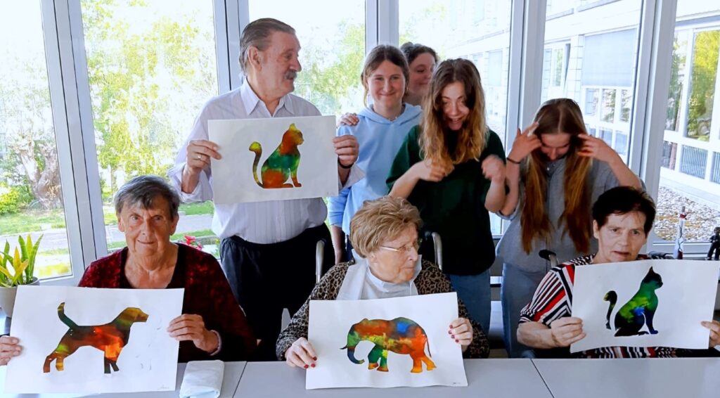 Human Arts-lerares Inge Hermans en negen Maerlant-lln. 1ste gr., module ...